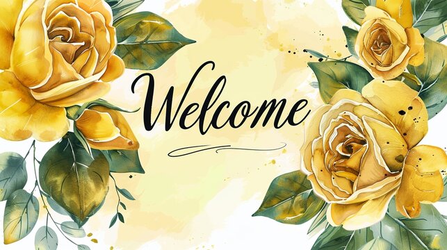 Yellow Rose Watercolor Border Images – Browse 11,941 Stock Photos ...