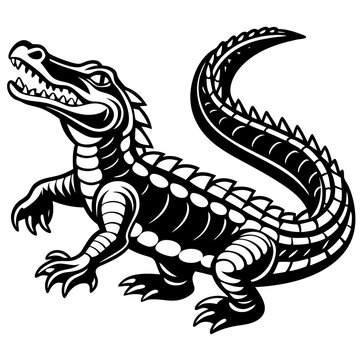 Gator Outline Images – Browse 6,584 Stock Photos, Vectors, and Video ...