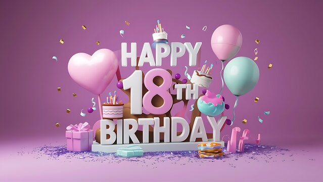 "Happy 18Th Birthday" Images – Browse 37 Stock Photos, Vectors, and ...