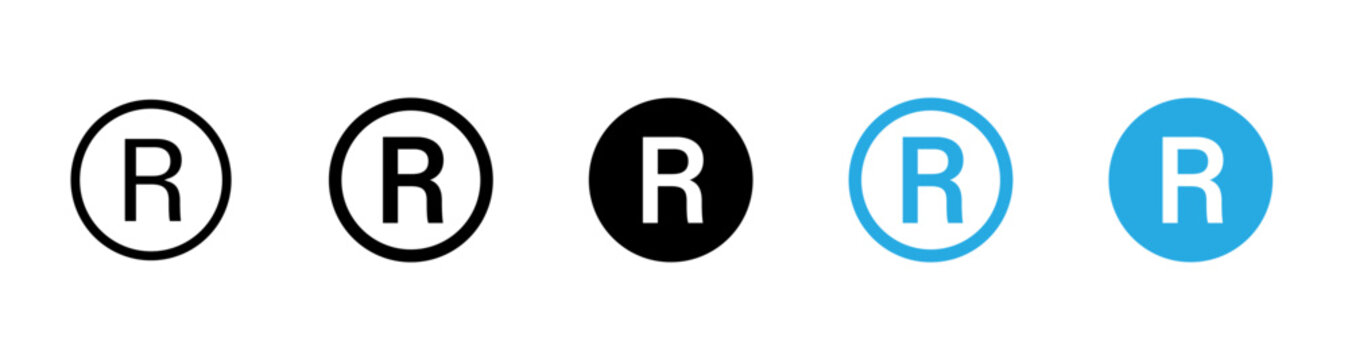 Rated R Symbol Vector
