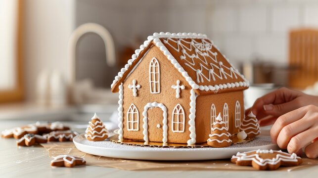 「Gingerbread House Drawing」の写真素材 | 43,535件の無料イラスト画像 | Adobe Stock
