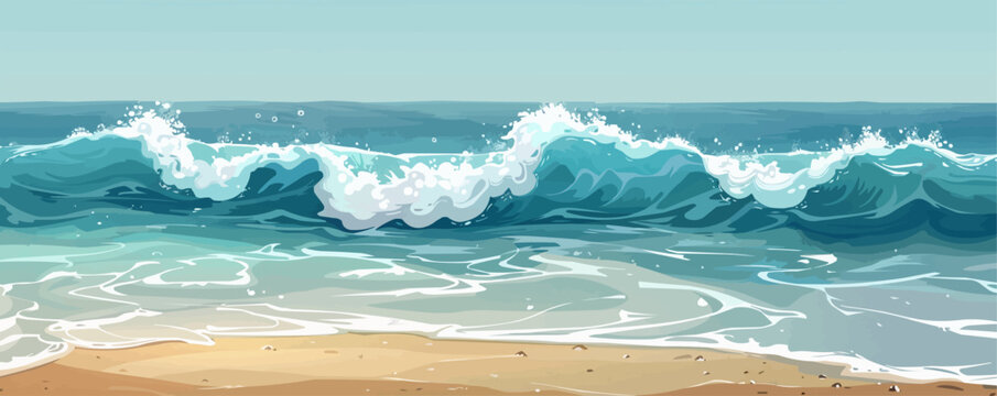 Crashing Waves Clipart