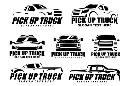 Pickup Truck Logo Design Template