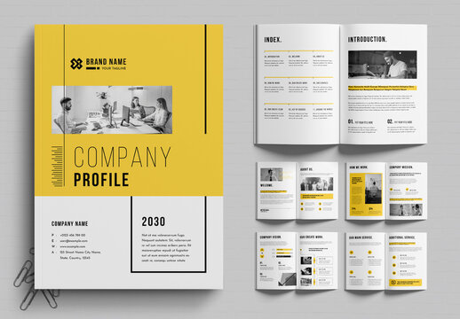 「Company Profile Brochure Template Design」の写真素材 | 41,398件の無料イラスト画像 ...