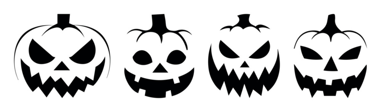 Happy Jack O Lantern Faces Clipart