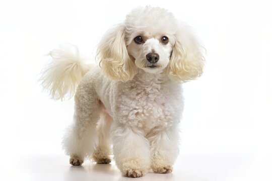 White French Poodle Puppies