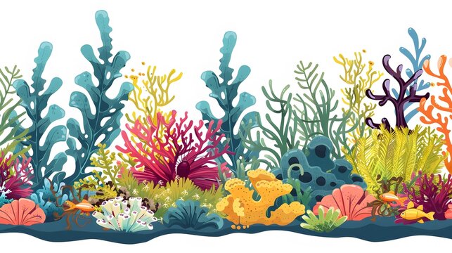 Coral Reef Cartoon Clip Art