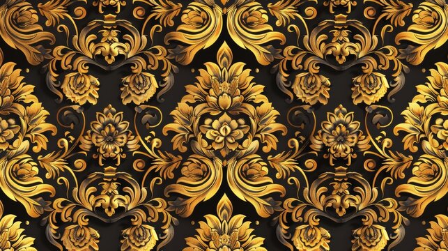 Gold Damask Background Images – Browse 90,944 Stock Photos, Vectors ...