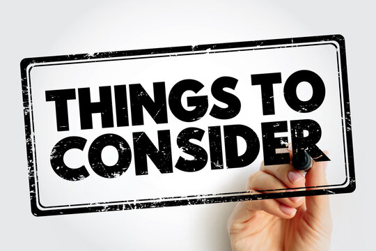 "Things To Consider" Images – Browse 648 Stock Photos, Vectors, and ...