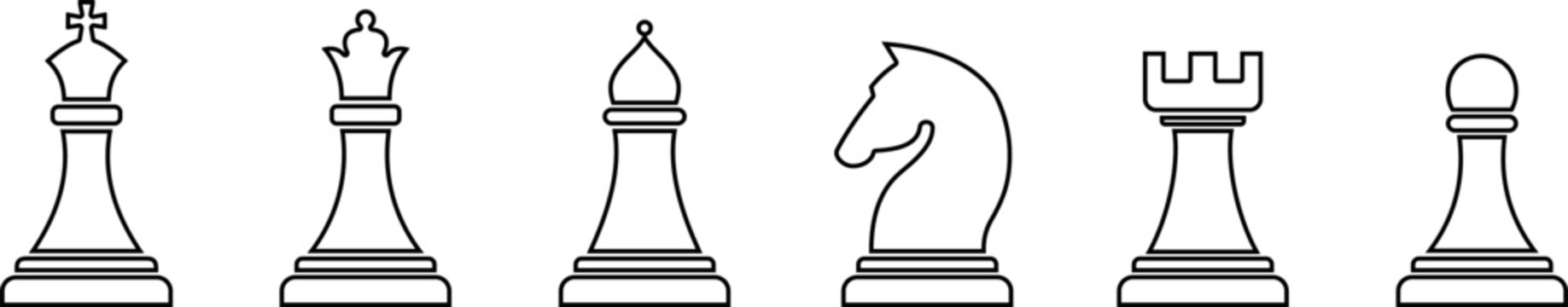 Chess Pieces Outline Images – Browse 16,606 Stock Photos, Vectors, and ...