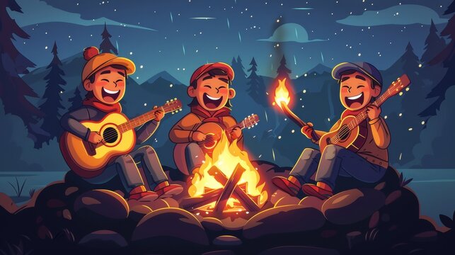 Singing Around The Campfire Images – Browse 788 Stock Photos, Vectors ...