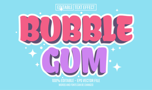 Bubble Gum Font Images – Browse 2,698 Stock Photos, Vectors, and Video ...