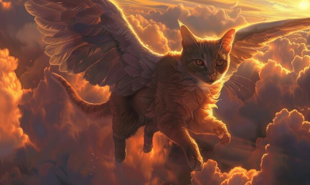 "Winged Cat" Images – Browse 421 Stock Photos, Vectors, and Video ...