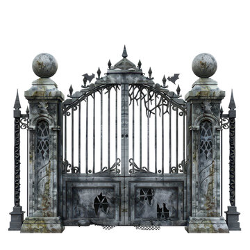Creepy Graveyard Gate