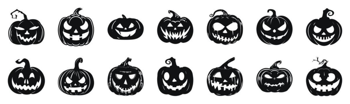 Pumpkin Png Black And White