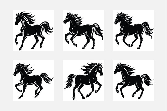 Horse Silhouette Patterns