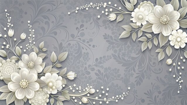 Gray Wedding Background