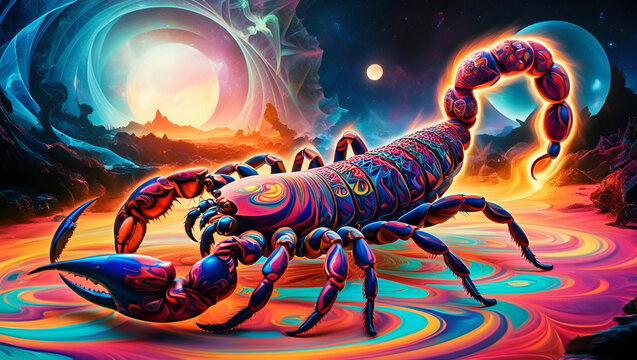 Scorpion Abstract Wallpaper