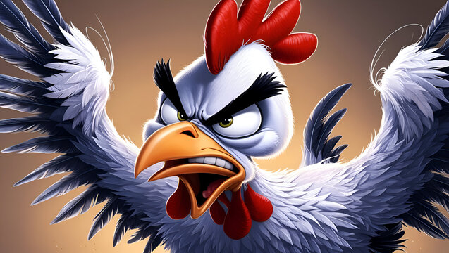 Angry Chicken Cartoon Images – Browse 6,191 Stock Photos, Vectors, and ...