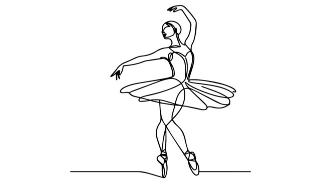 Ballerina Pose Line Drawing Images – Browse 3,701 Stock Photos, Vectors ...