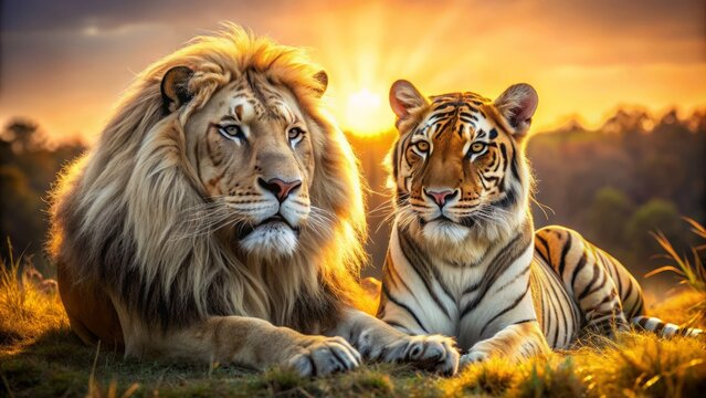 Wallpaper Hd Lion Vs Tiger