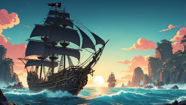 Pirate Sea Background Images – Browse 81,586 Stock Photos, Vectors, and ...