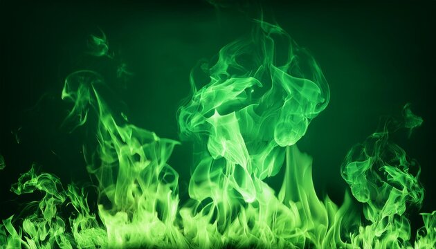 Green Fire Wallpaper