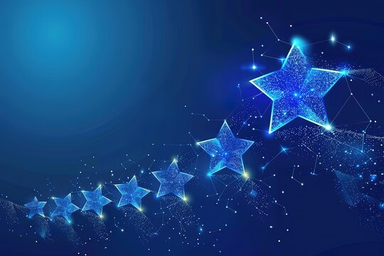 Stars Background Blue