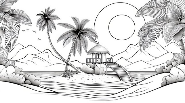Beach Outline Images – Browse 619,515 Stock Photos, Vectors, and Video ...