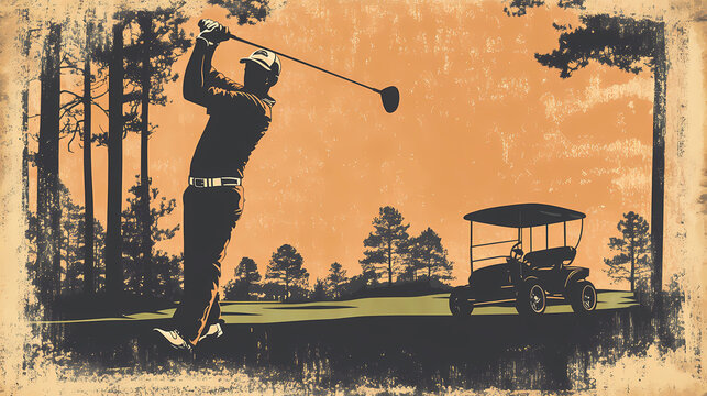 Vintage Golf Poster Images – Browse 2,125 Stock Photos, Vectors, and ...