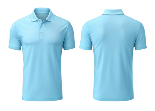 Blue Polo T Shirt Template