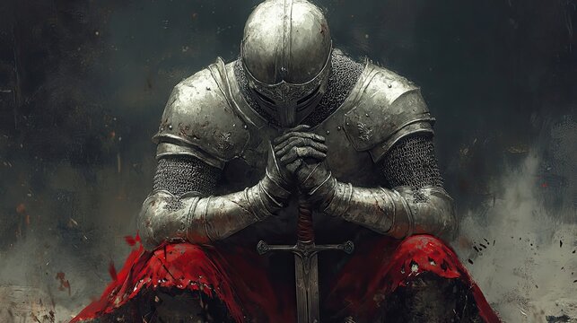 Praying Knight Knight Praying Hi Res Stock Photography And Images