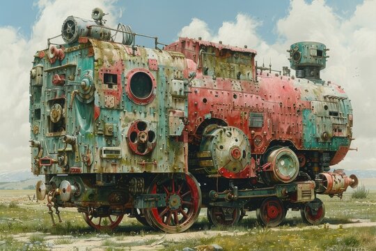 「Steampunk Train」の写真素材 | 6,246件の無料イラスト画像 | Adobe Stock