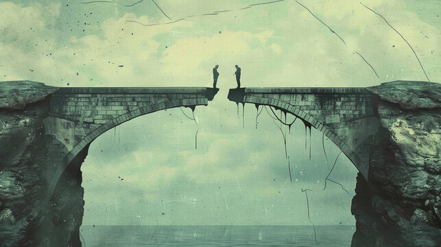 broken down bridge drawing