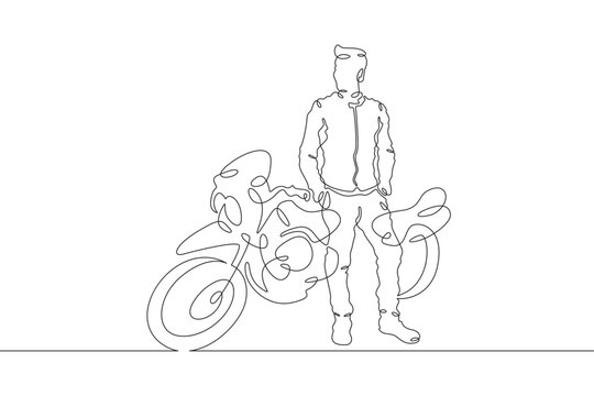 Motorcycle Line Drawing Images – Browse 114,610 Stock Photos, Vectors ...