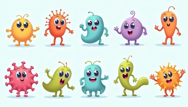 Friendly Bacteria Cartoon Images – Browse 2,623 Stock Photos, Vectors ...