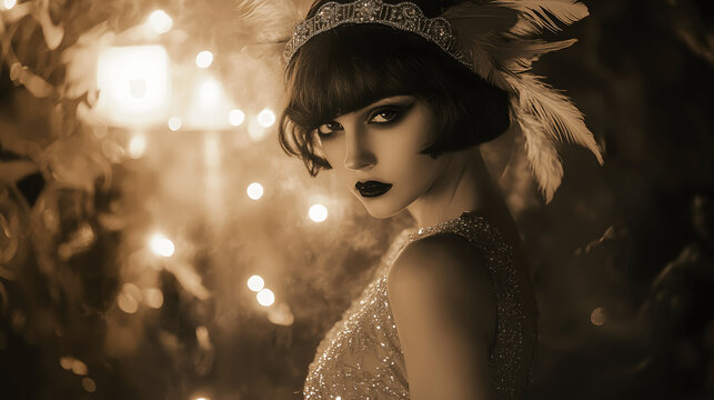 「1920S Flapper」の写真素材 | 8,102件の無料イラスト画像 | Adobe Stock