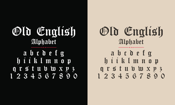 Old English Alphabet Printable