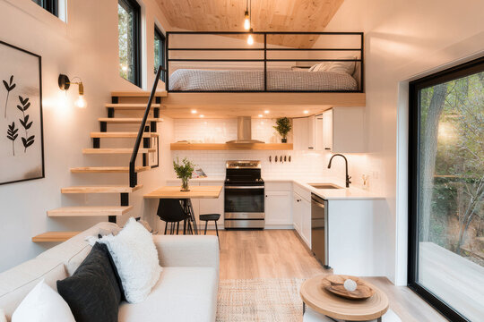 Tiny House Interior Design Bilder Stock Fotos Videos. Adobe Stock