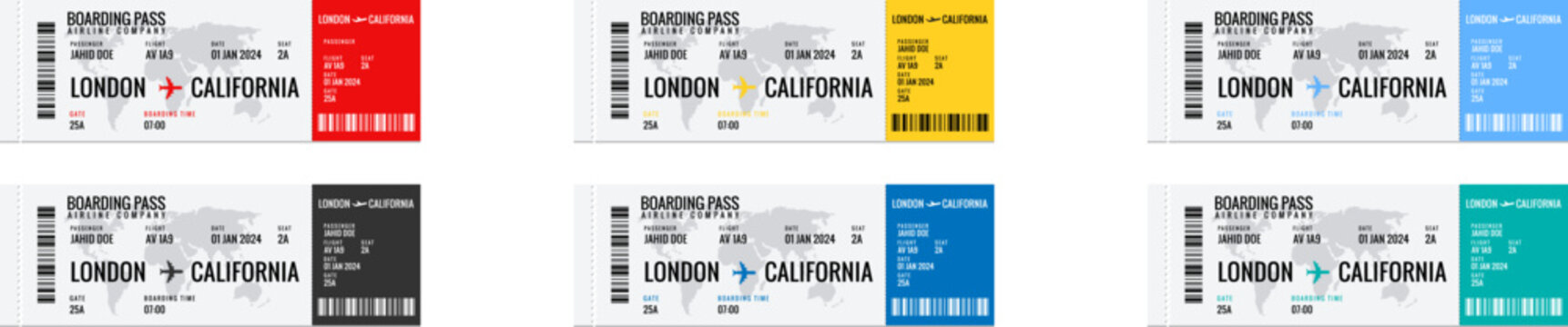 Airline Ticket Template Images – Browse 26,889 Stock Photos, Vectors ...