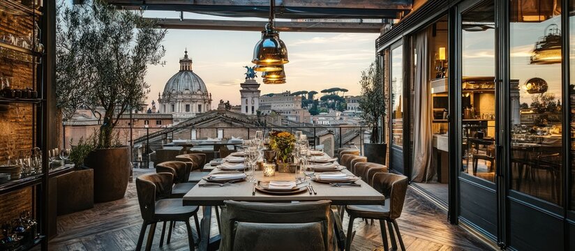 Rustic Italian Restaurant Interior Design