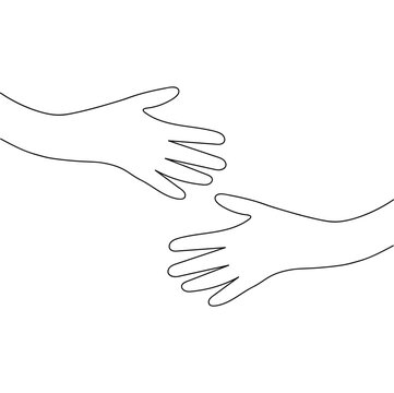 「Helping Hand Outline」の写真素材 | 85,779件の無料イラスト画像 | Adobe Stock
