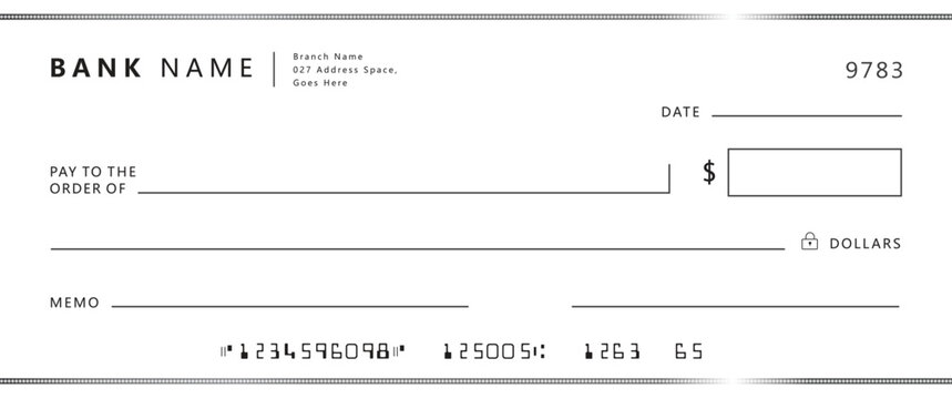 To Cash A Check Clipart