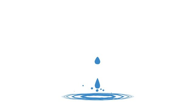 water drop animation