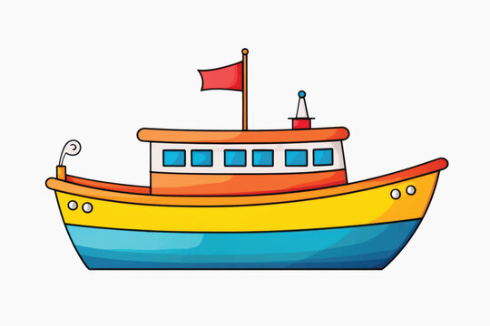 Cartoon boat store
