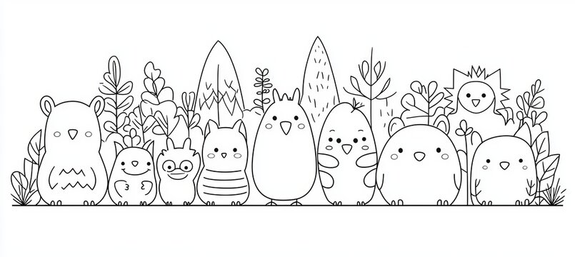 Woodland Animals Outlines Images – Browse 9,987 Stock Photos, Vectors ...