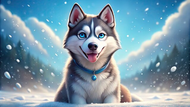 Husky Dog Cartoon Images – Browse 35,181 Stock Photos, Vectors, and ...