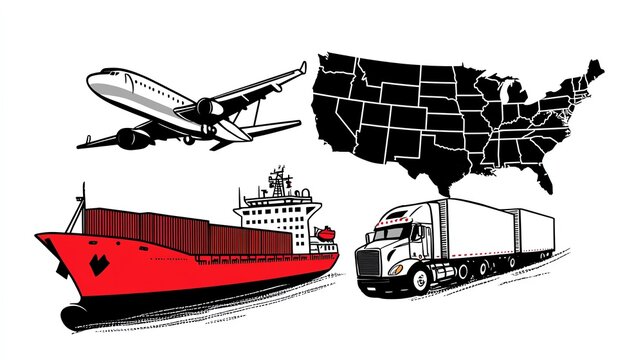 Logistics Map Usa Images – Browse 2,170 Stock Photos, Vectors, and ...