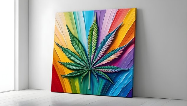 Trippy Weed Kunsttegninger Psychedelic Weed Leaf Photos, Images