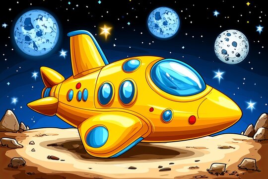 Spaceship Cartoon